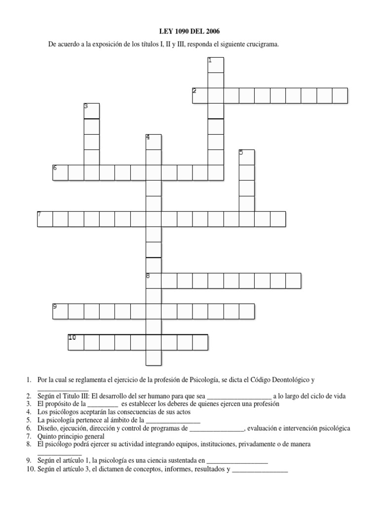 Ley 1090 Del 2006 | PDF