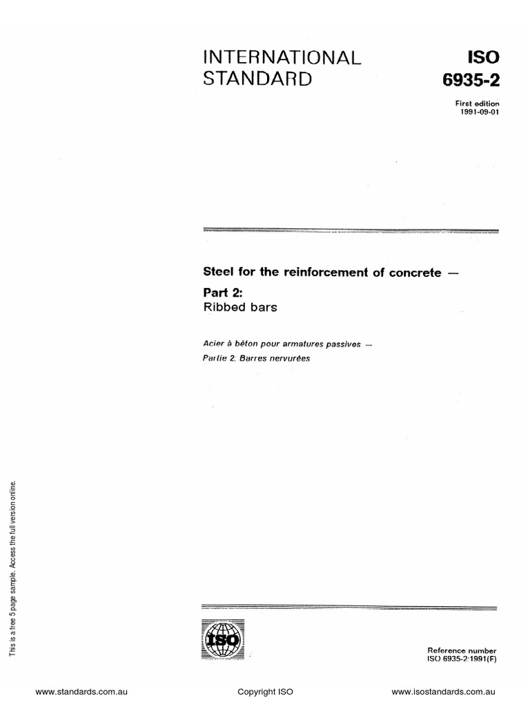 Is0 6935-2-1991 (E) | PDF | International Organization For ...