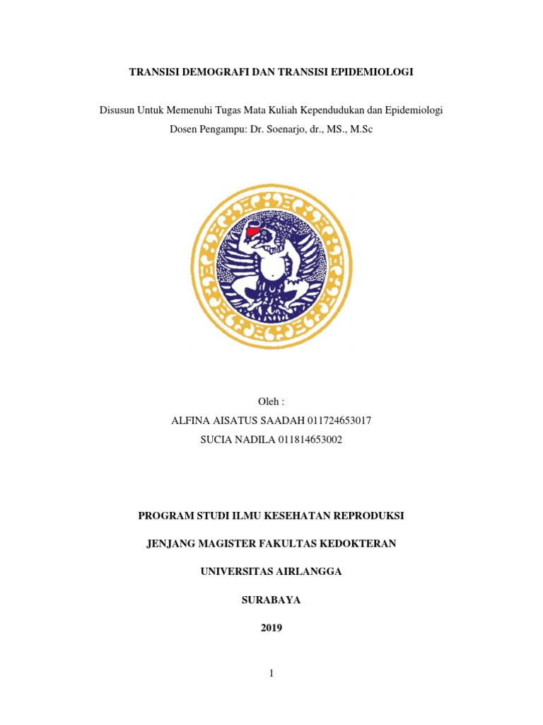 Transisi Demografi Dan Epidemiologi | PDF