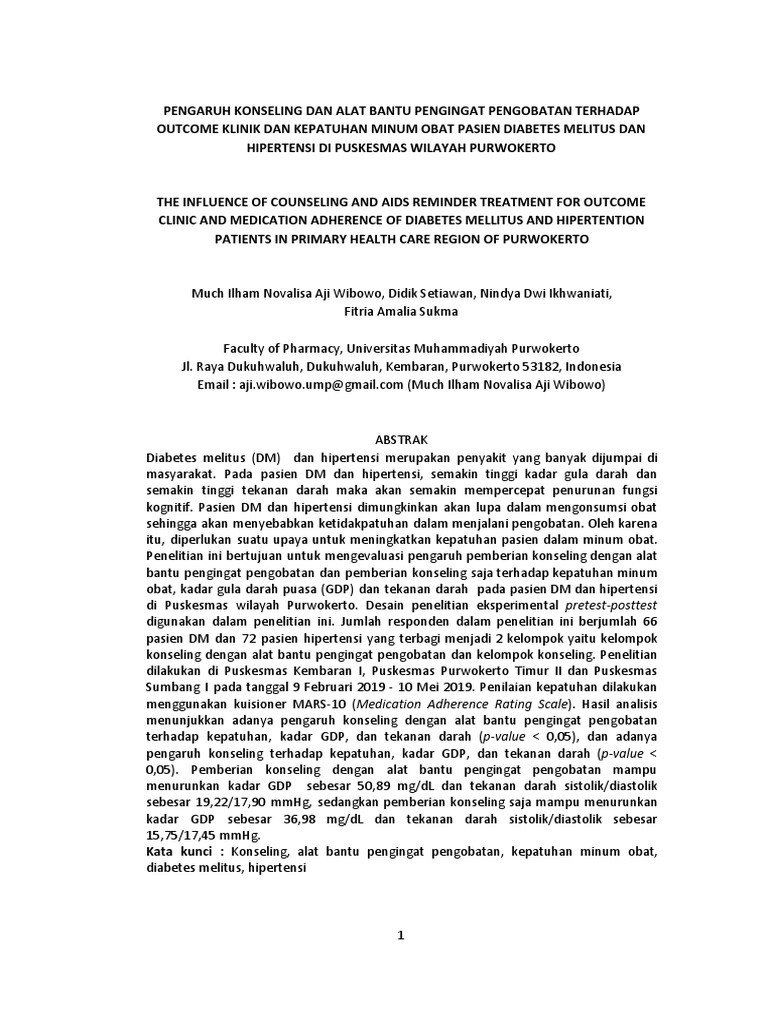 Contoh Artikel Skripsi Full | PDF