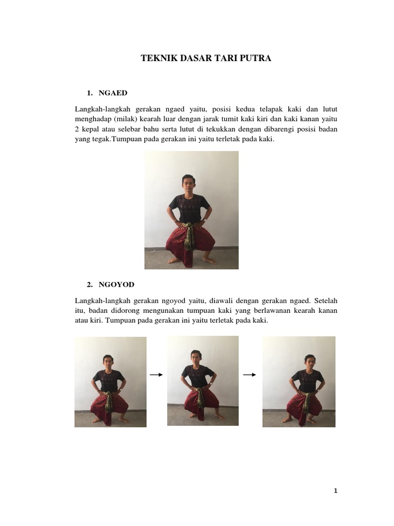 Tehnik Dasar Tari Putra BALI | PDF
