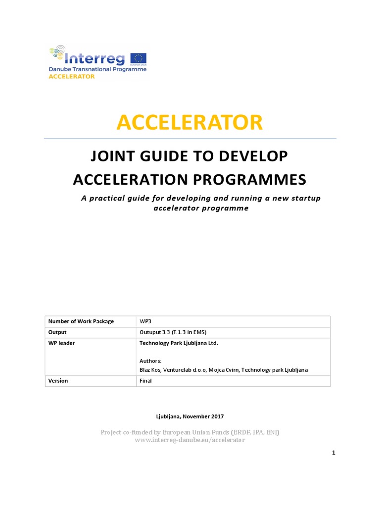 Developing Startup Accelerator Programs | PDF | Startup Company | Small ...