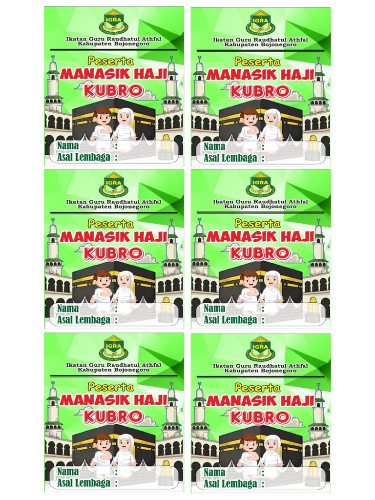 Kartu Peserta Manasik Haji | PDF