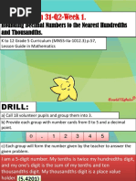 Rounding Decimals - LESSON PLAN | PDF | Rounding | Lesson Plan