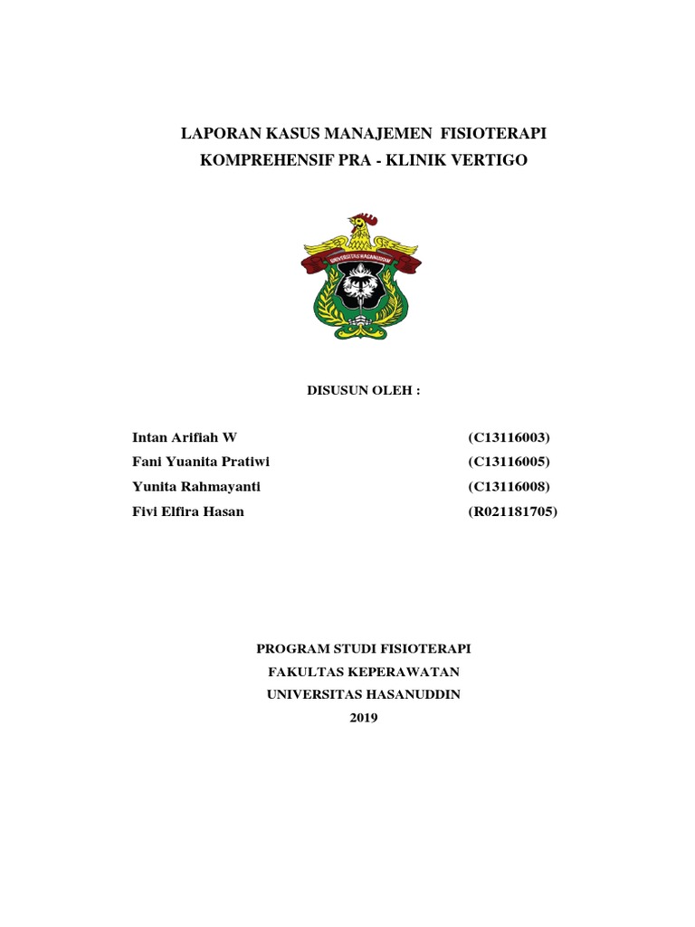 Manajemen Fisioterapi untuk Vertigo | PDF | Pengembangan Diri ...