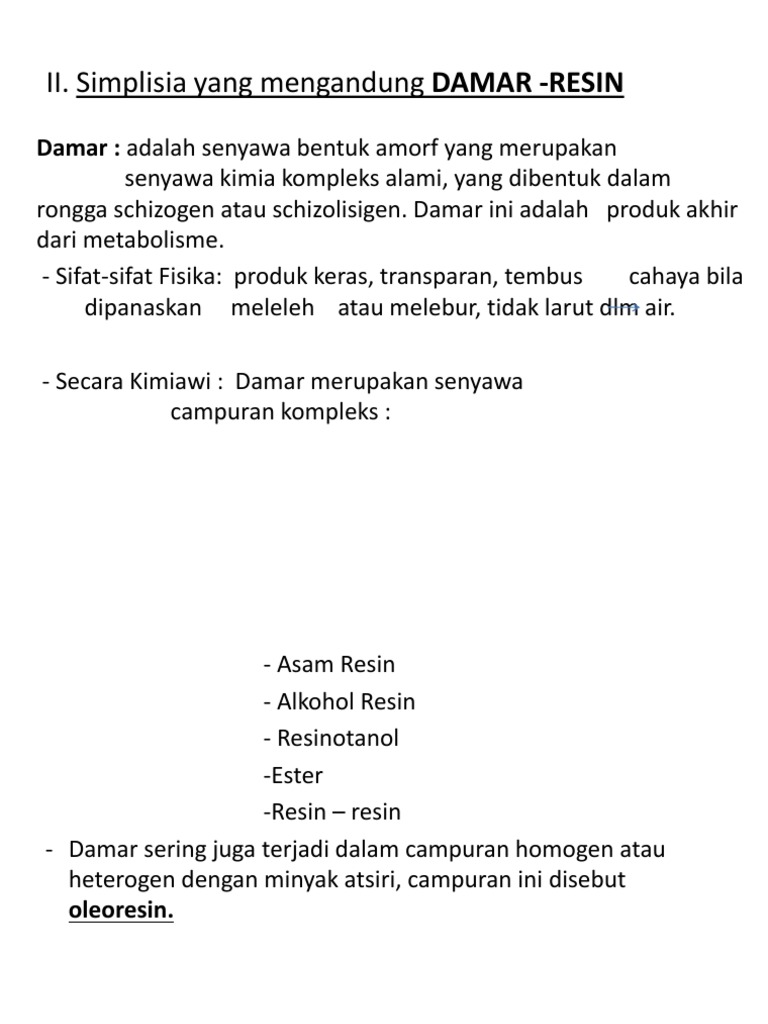 Damar Resin | PDF