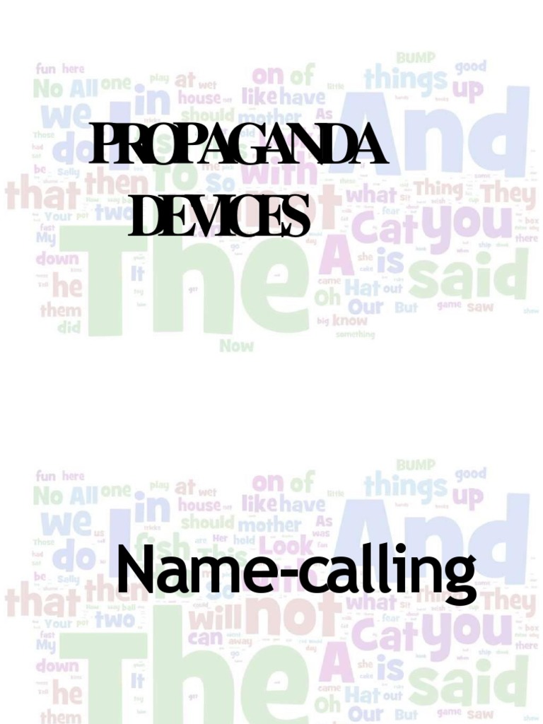 Modern Card Stacking Propaganda Examples