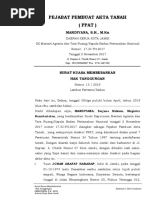 Contoh Akta - Surat Kuasa Membebankan Hak Tanggungan (SKMHT) | PDF