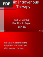 Venoclysis Procedure: Paola I Arguello Sepulveda | PDF