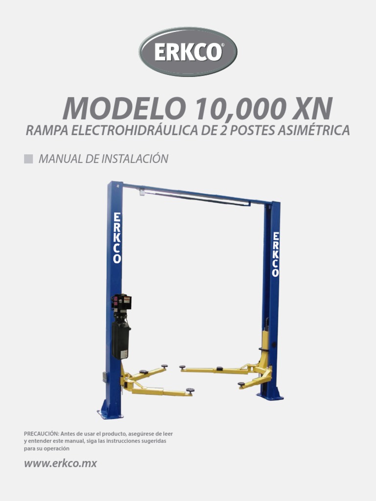 MANUAL 10000 XN Elevador | PDF | Ascensor | Tornillo