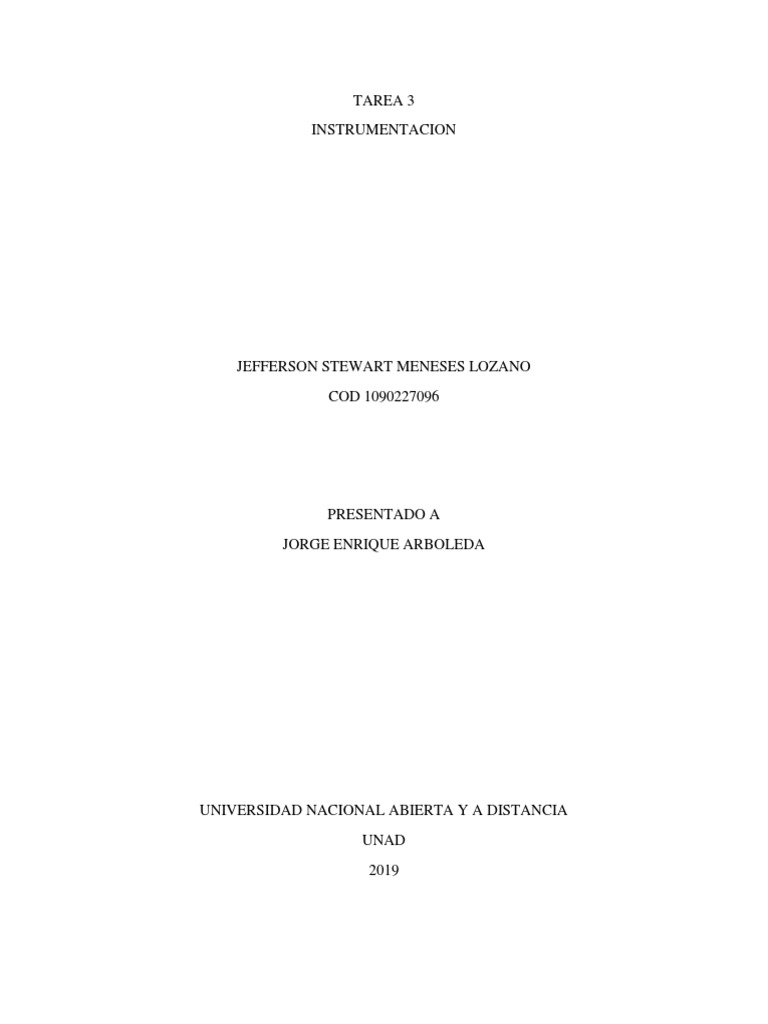 Tarea 3 - Instrumentacion | PDF | Sensor | Ultrasonido