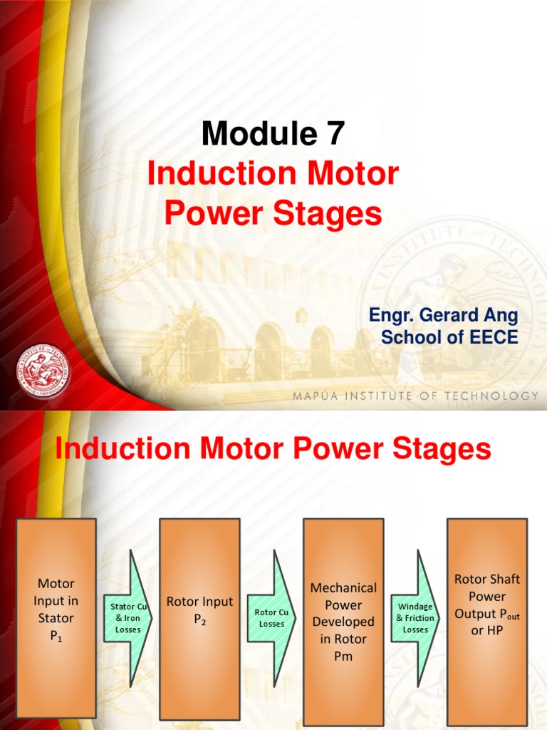 Induction Motor Power Stages | Electric Motor | Electrical Equipment