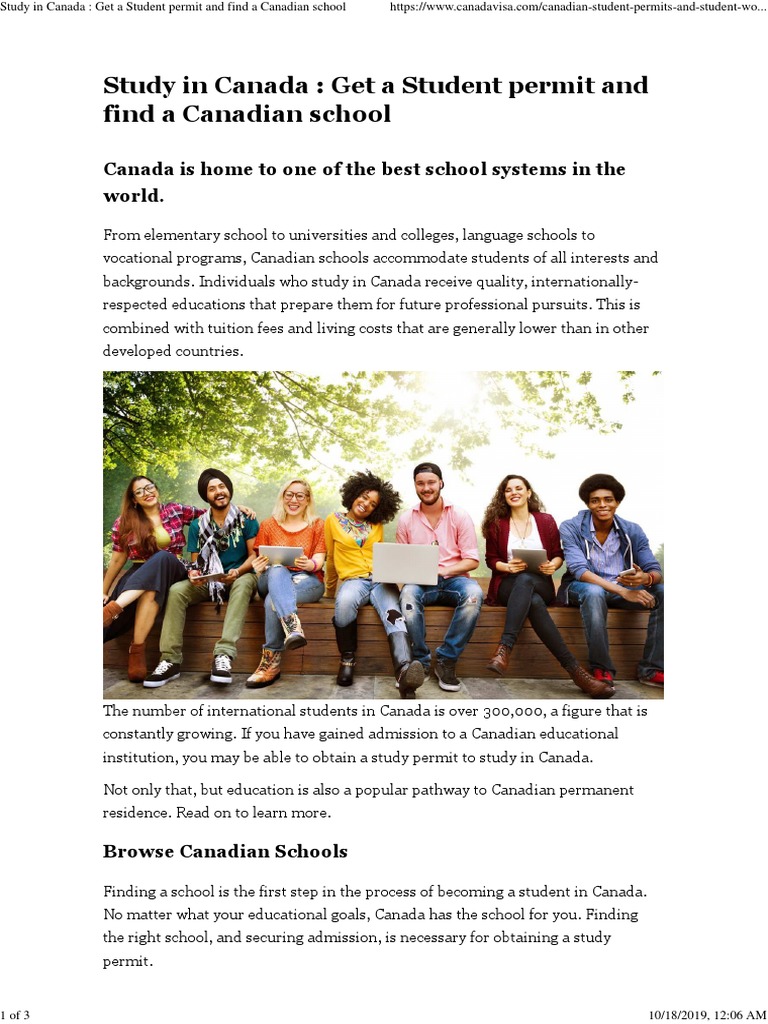 Study in Canada | PDF | Canada | Students