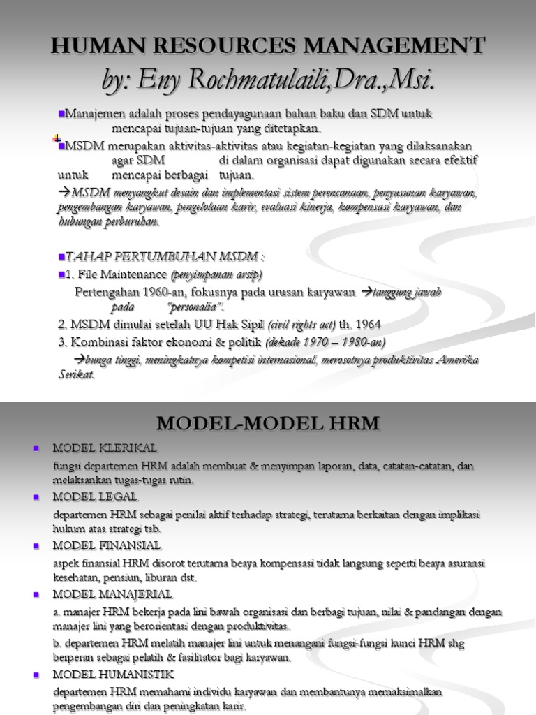 Human Resources Management | PDF