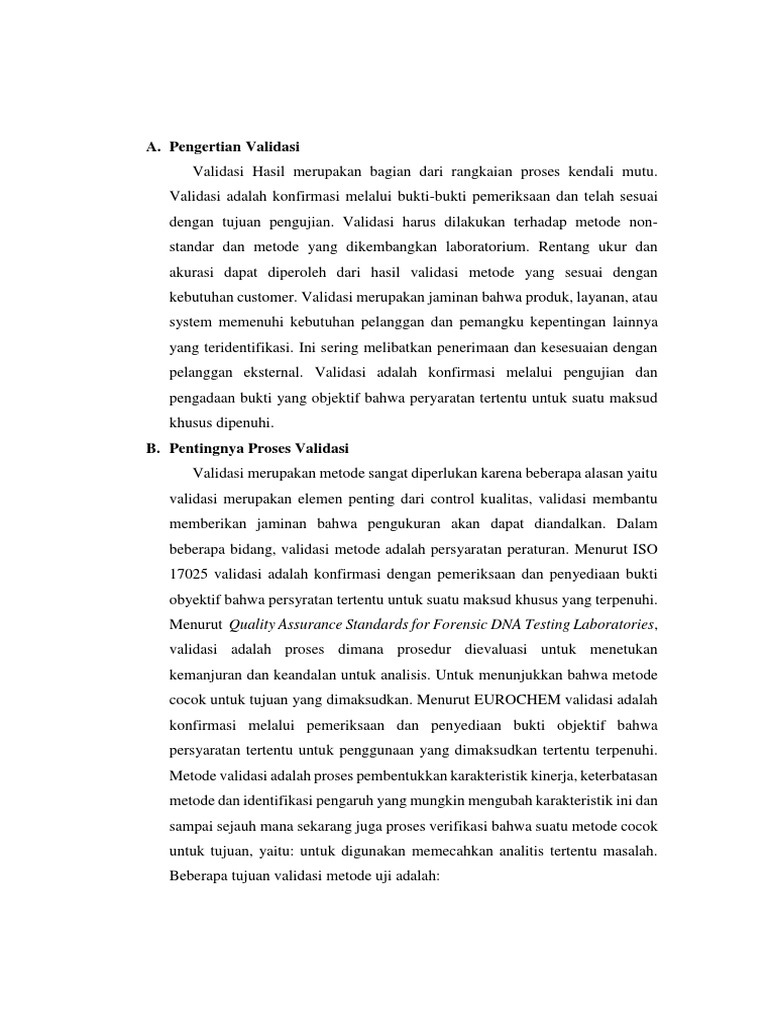 Validasi Metode | PDF | Pengembangan Diri