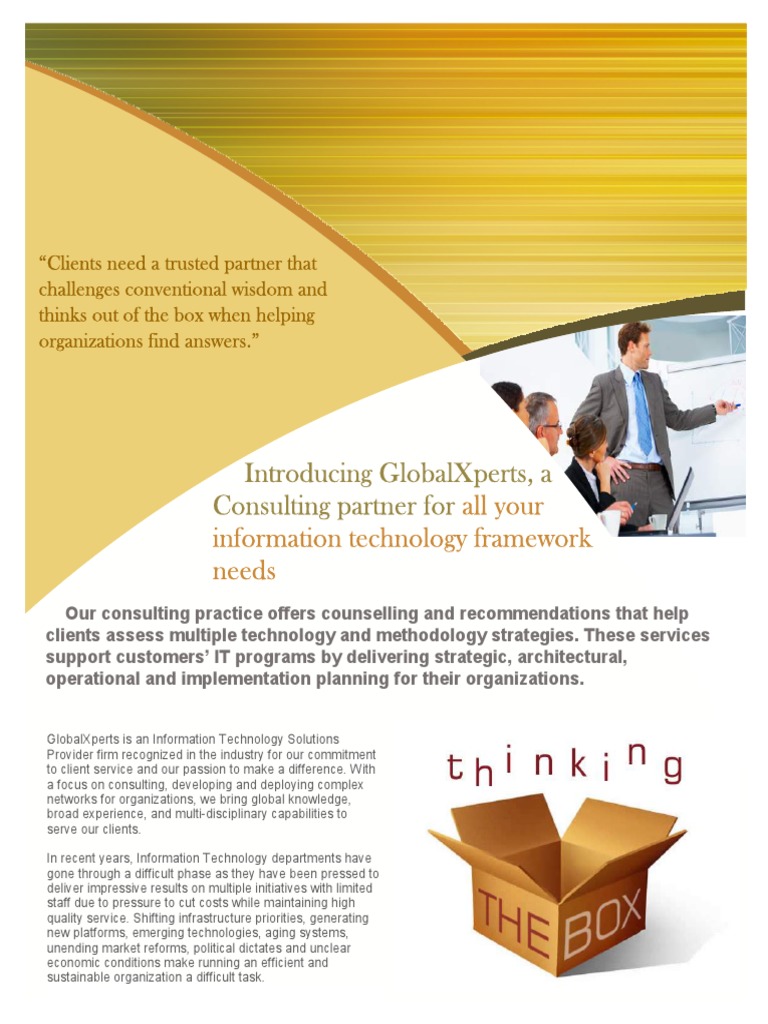 GX Consulting Brochure | PDF | Computer Network | Information And ...