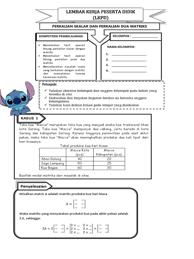LKPD Matriks | PDF