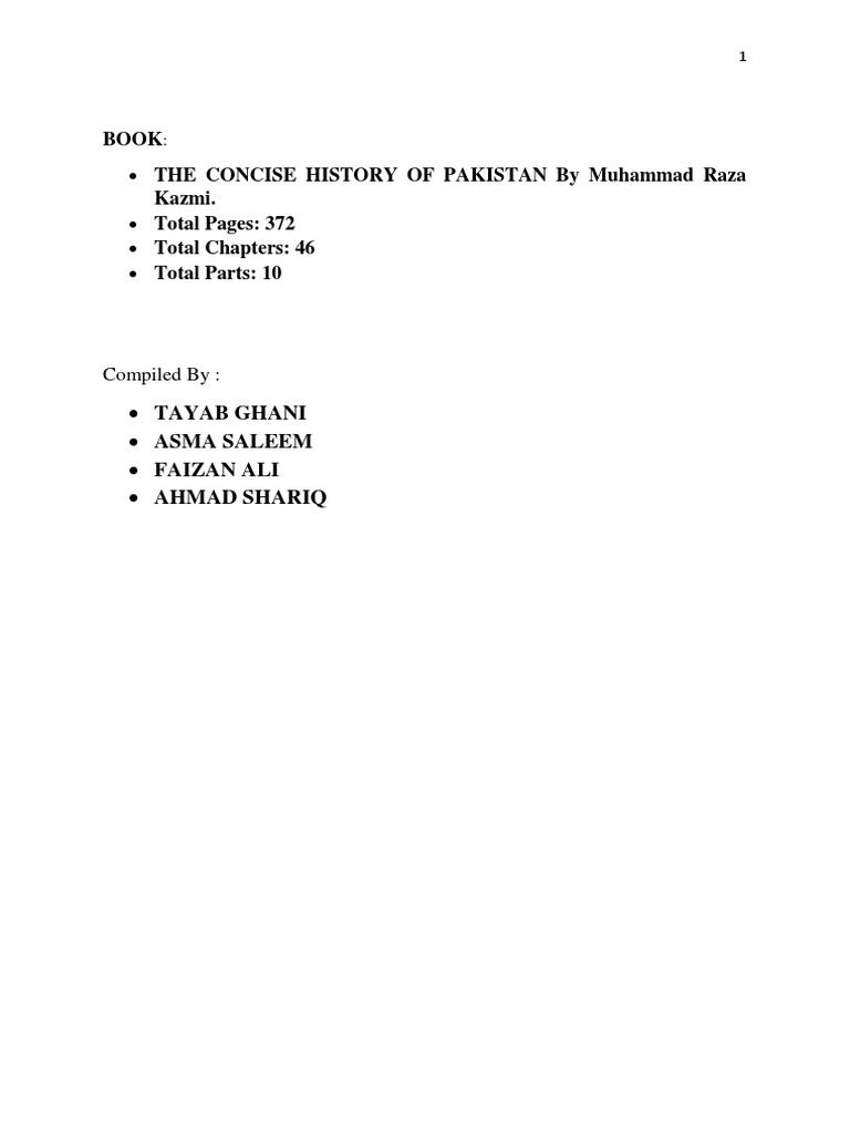 Pak Study | PDF | Muhammad Ali Jinnah | Pakistan