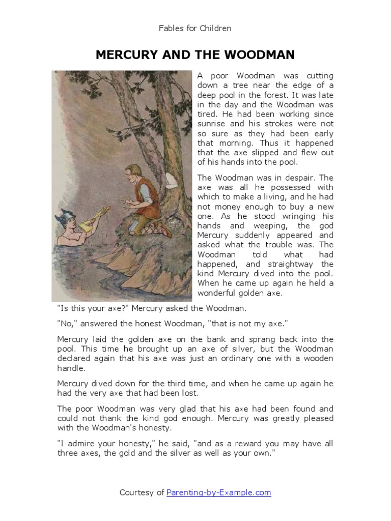 Mercury and the Honest Woodman | PDF