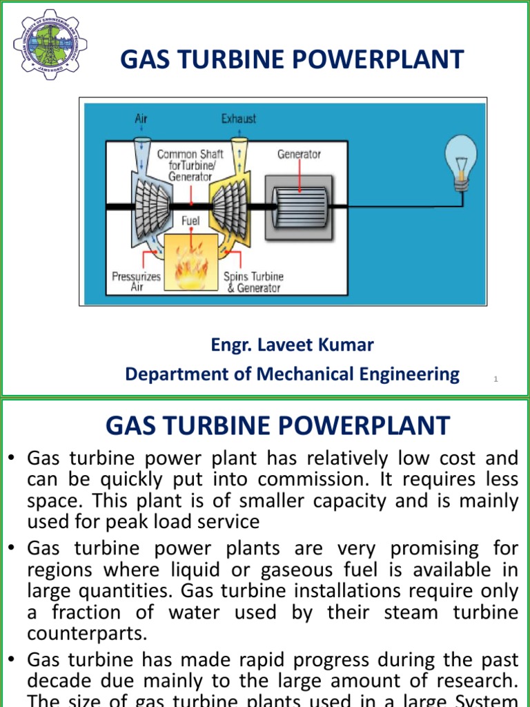 Gas Turbine Powerplant - 2018 | PDF | Gas Turbine | Power Station