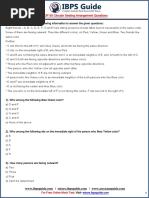 Easy Seating Arrangement Questions PDF | PDF | Quiz