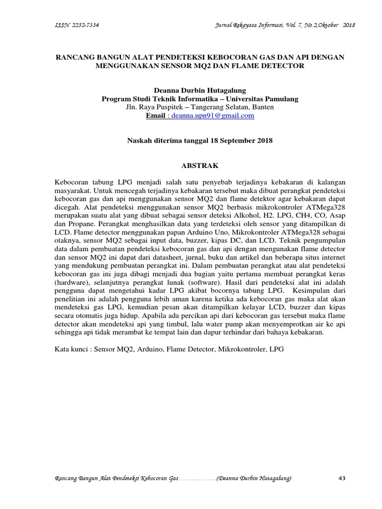 Rancang Bangun Alat Pendeteksi Kebocoran Gas Dan Api Dengan Menggunakan ...