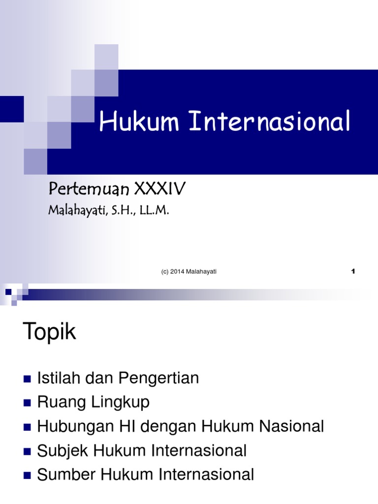 Ruang Lingkup Hukum Internasional | PDF