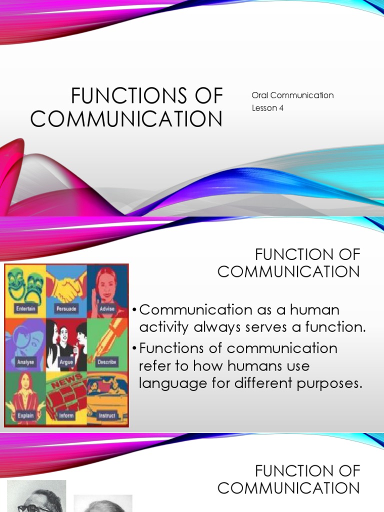 Functions of Communication | PDF | Emotions | Communication