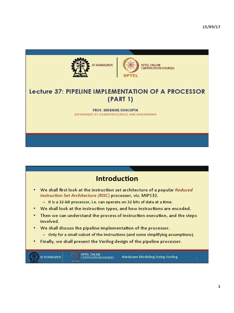 Slides Week8 PDF | PDF | Central Processing Unit | Computer Program