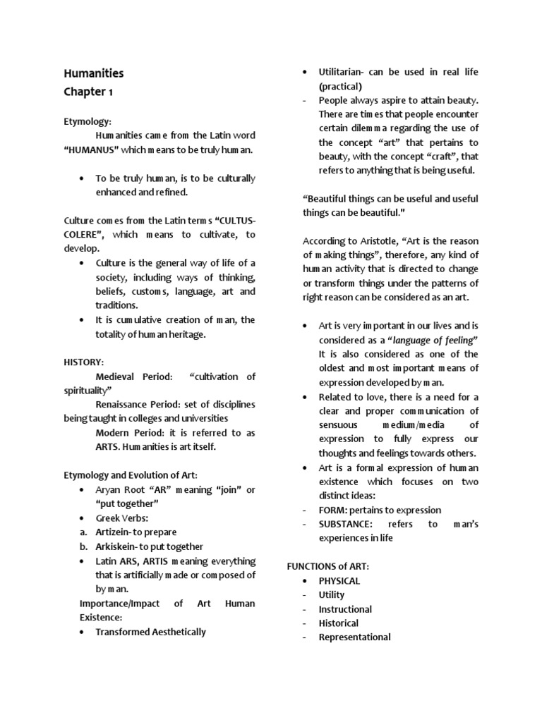 Humanities Lesson 1 | PDF | Human | Paintings