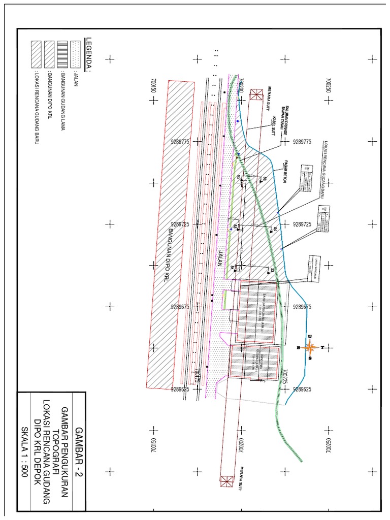 Denah Dipo KRL Depok dan Rencana Gudang | PDF