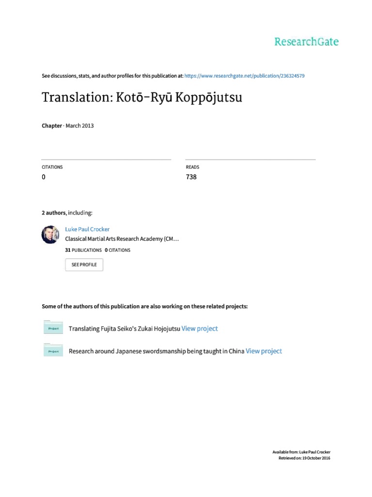 Koto Ryu Koppojutsu Full Chapter Translation PDF | Download Free PDF | Finger | Limbs (Anatomy)