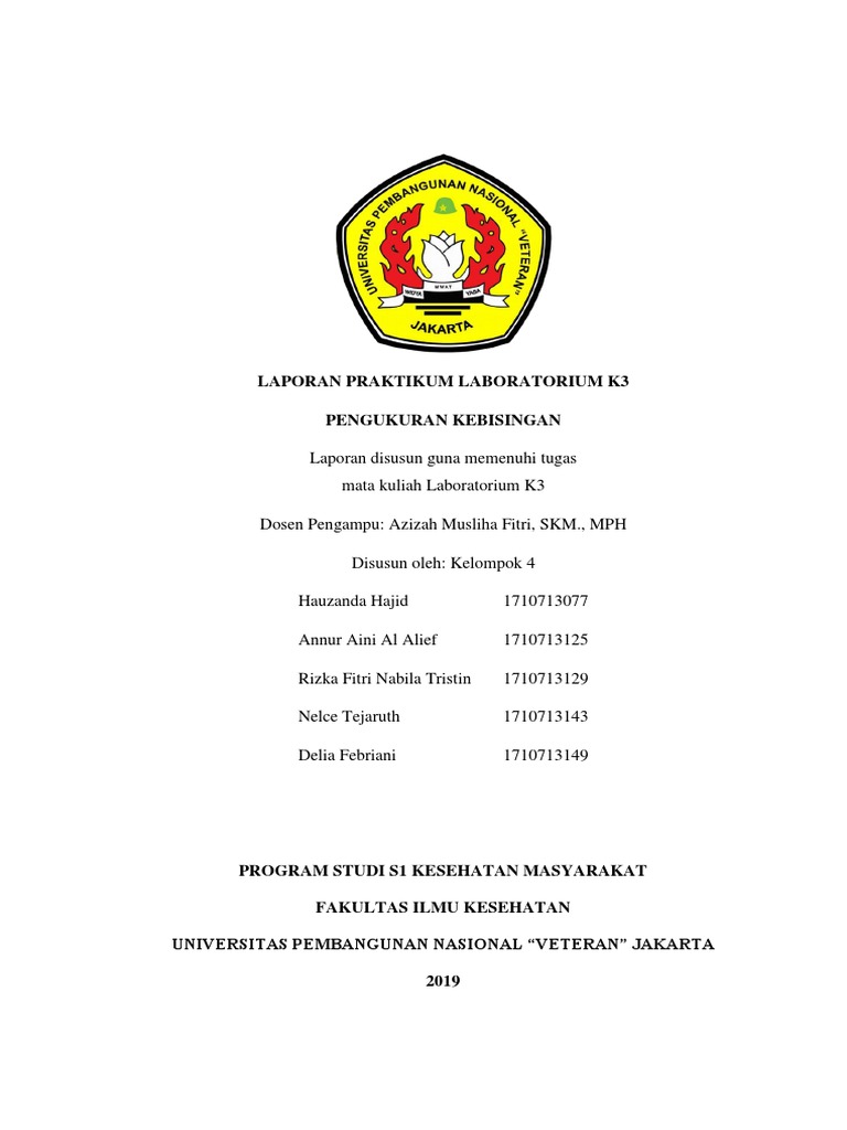 Laporan Praktikum Pengukuran Kebisingan Kelompok 4 (K3LC) | PDF