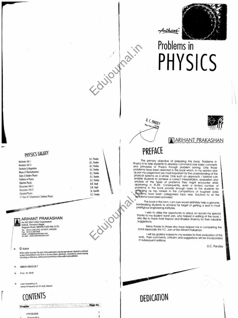DC Pandey Objective Physics | PDF