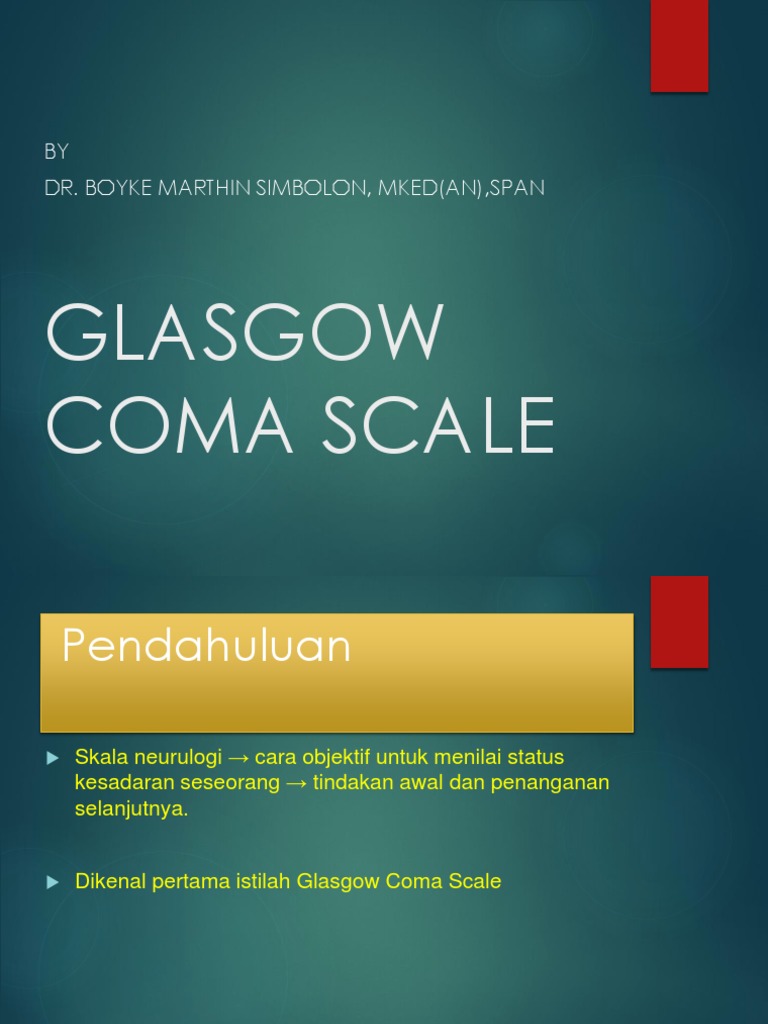 Glasgow Coma Scale | PDF