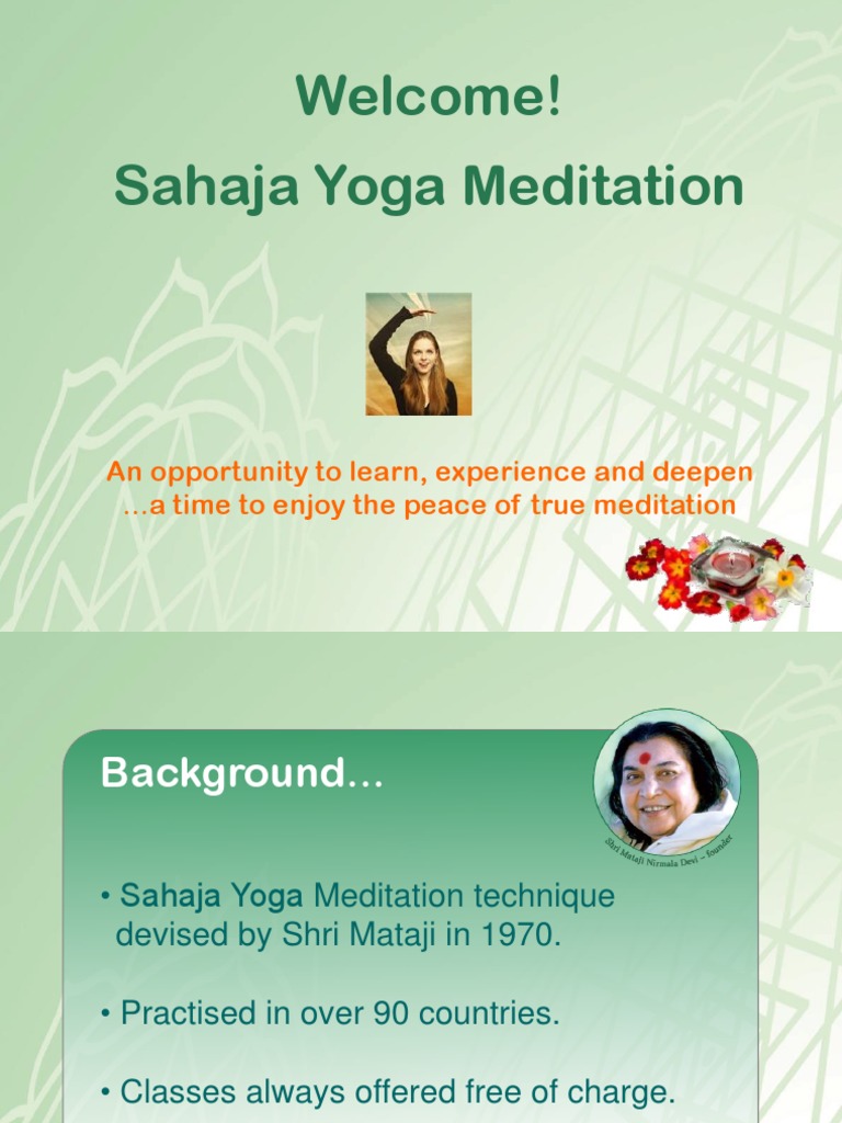 Introduction To Sahaja Yoga Plus Knowledge of The Chakras May 2012 ...