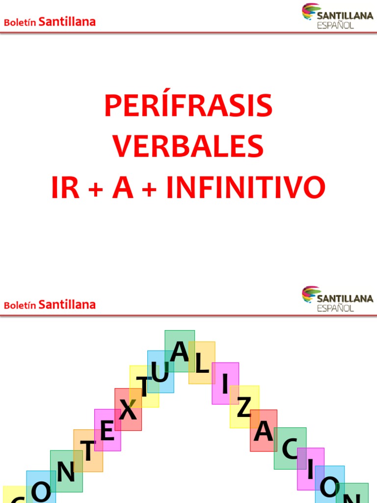 Perífrasis Verbales: Ir a + Infinitivo | PDF | Preposición y ...