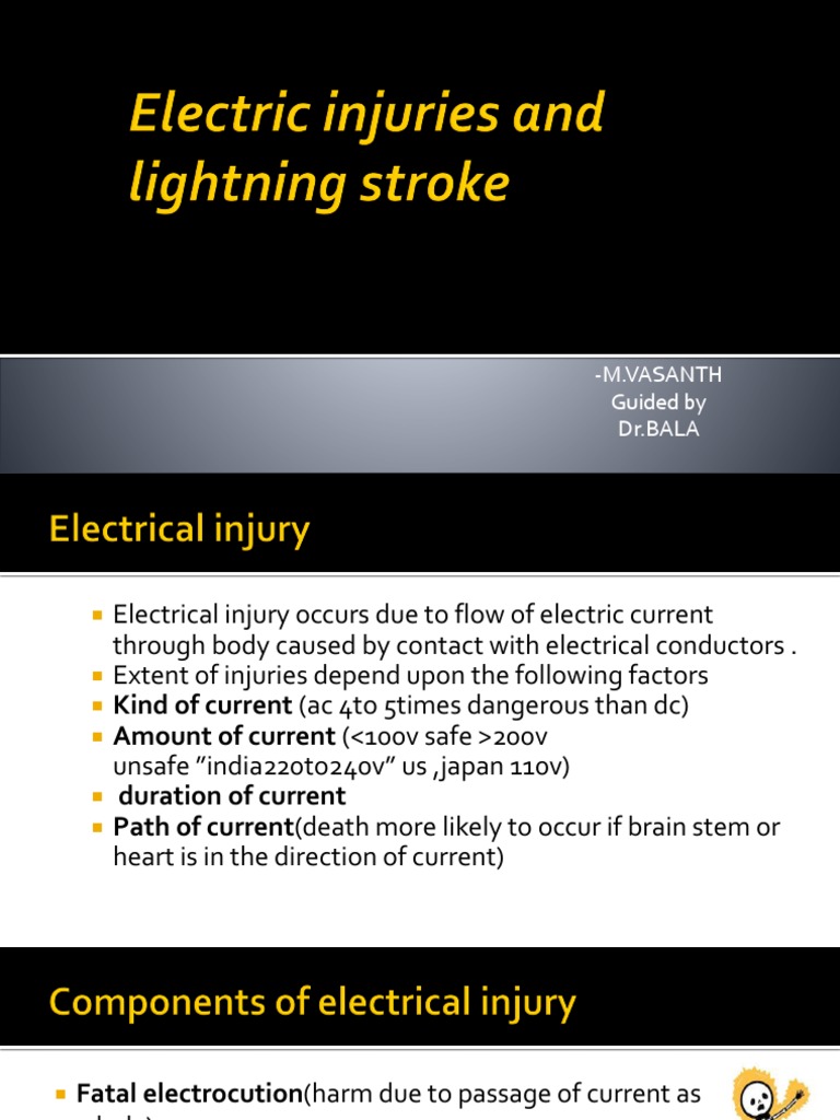 Electrical Injury and Lightning | Download Free PDF | Skin | Burn