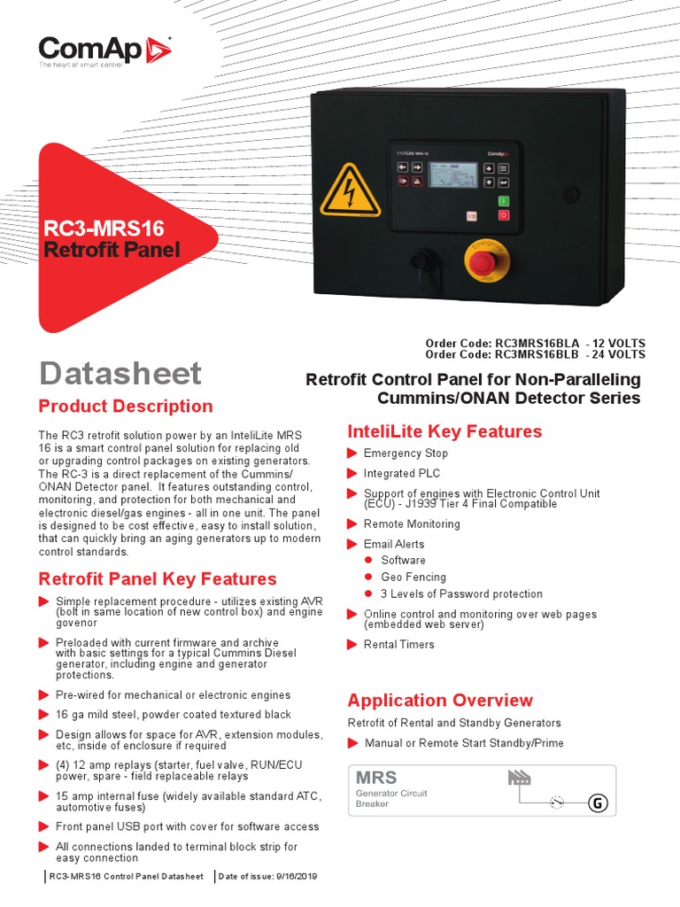 RC3 MRS16 Datasheet Rev 8 22 2019 | PDF | Cummins | Usb