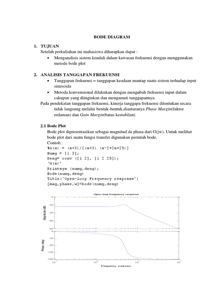 Laporan Bode Diagram | PDF
