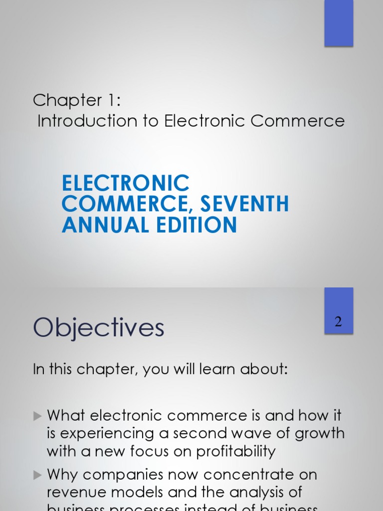 Introduction To E-Commerce | PDF | E Commerce | Electronic Data Interchange