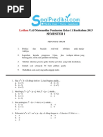 Soal Matematika Kelas 11 Semester 1 Kurikulum Merdeka | PDF | Sains & Matematika