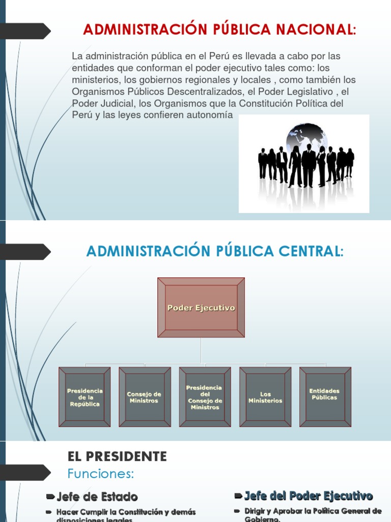 Diapositiva de Administracion Publica | PDF | Descentralización | Alcalde