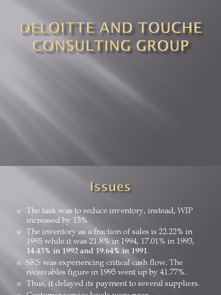 Deloitte Case Study | PDF | Economies | Business