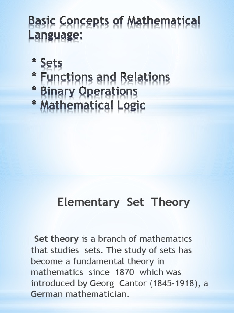 Chapter 2 Basic Concepts of Sets | PDF | Set (Mathematics) | Formalism ...