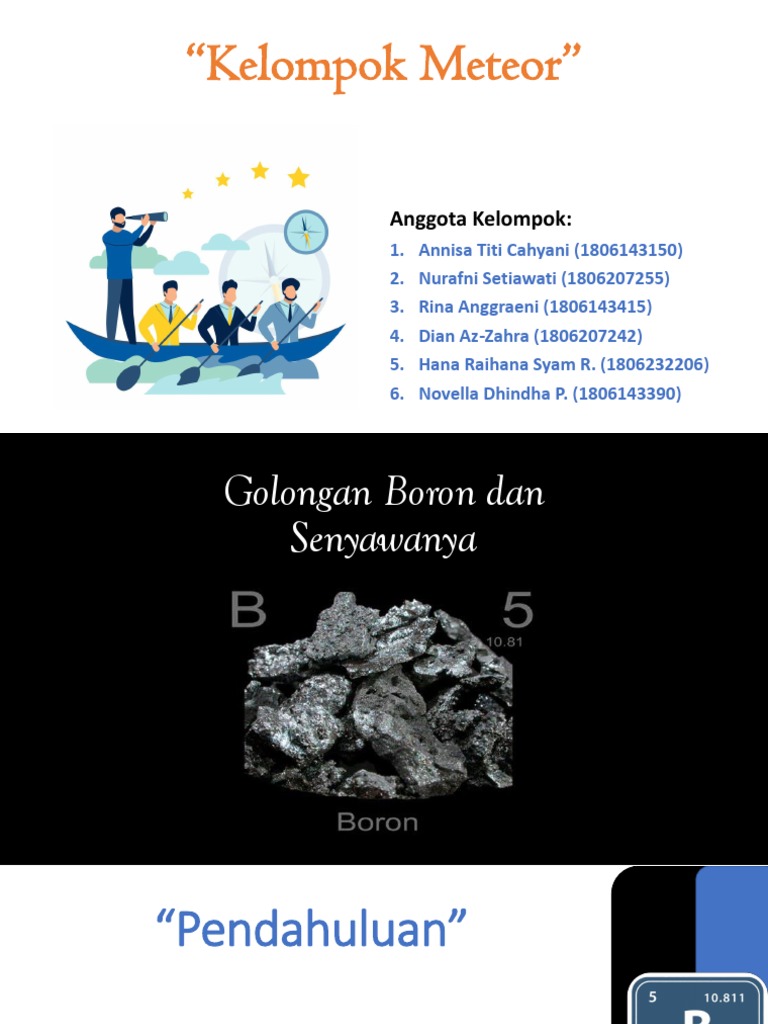 Golongan Boron Dan Senyawanya | PDF