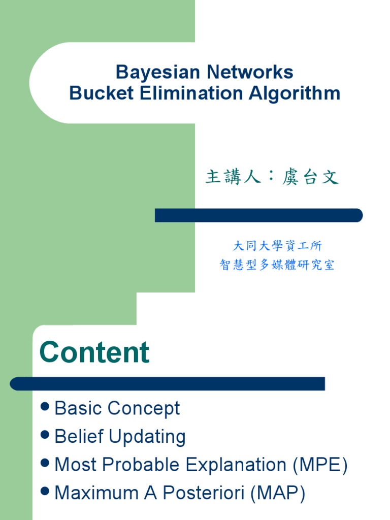 Bayesian Networks Bucket Elimination Algorithm | PDF | Bayesian Network ...