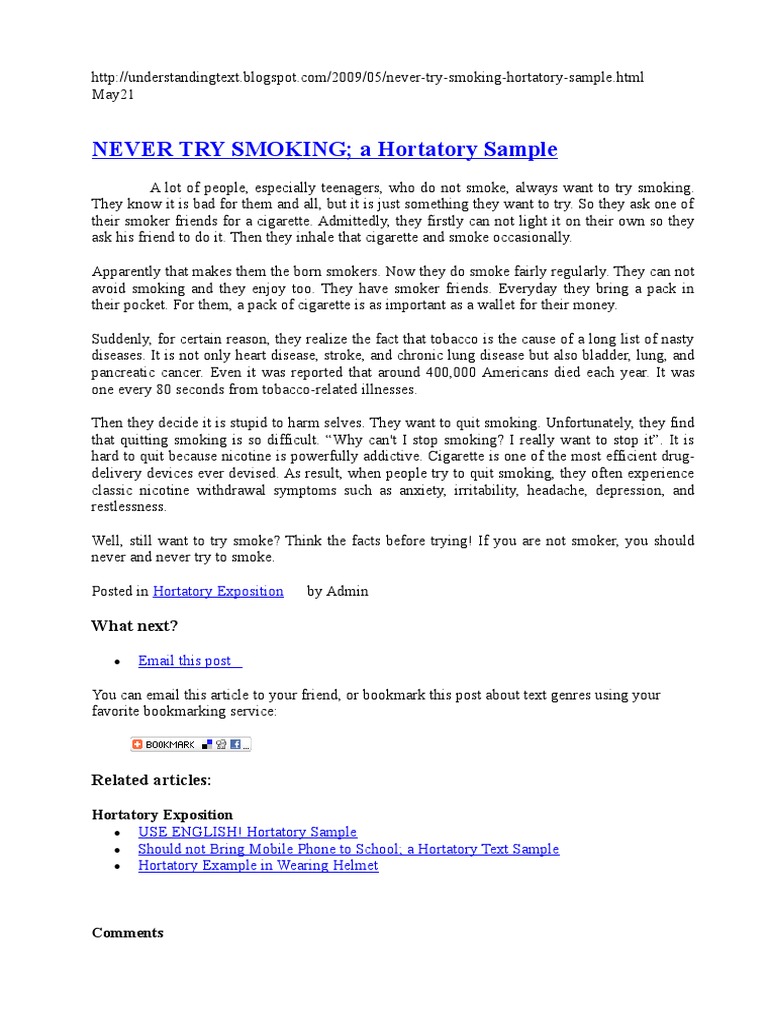 Never Try Smoking | PDF | Smoking Cessation | Smoking