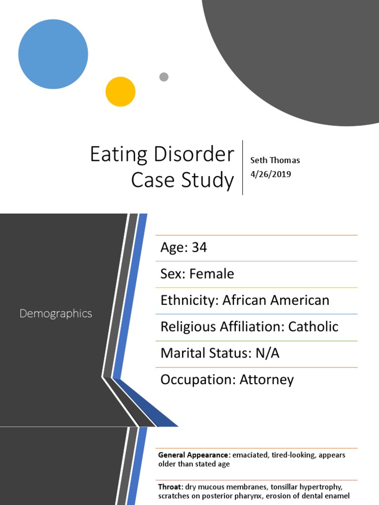 Eating Disorders Case Study | PDF | Eating Disorder | Anorexia Nervosa
