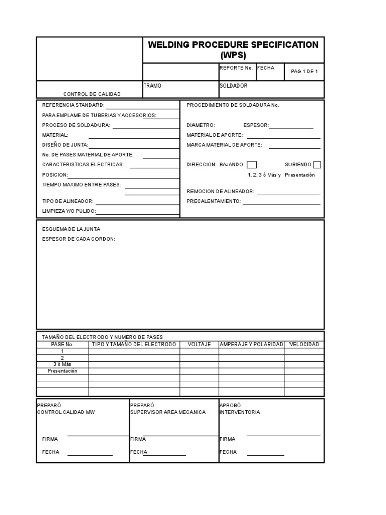 Formato Wps PQR WPQ | PDF | Soldadura | Construcción